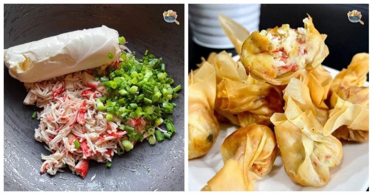 Jom cuba resepi Crab Rangoon yang sedap teruk ni! Boleh buat kudapan raya nanti. – MY Resepi